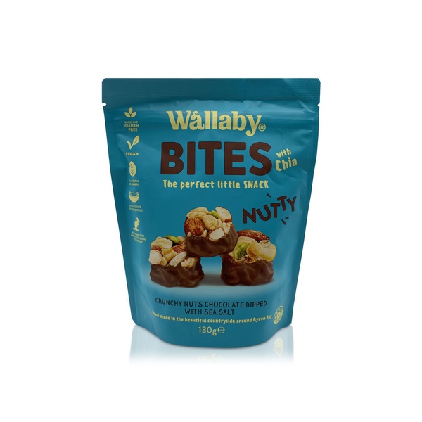 Wallaby Bites Crunchy Chocolate Nuts with Sea Salt 130g - Spinneys ...