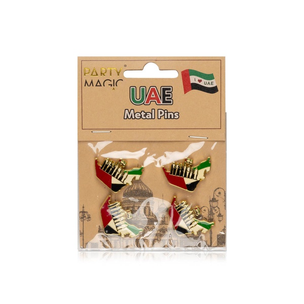 Party Magic UAE Metal Pins 2.5x3cm x 4