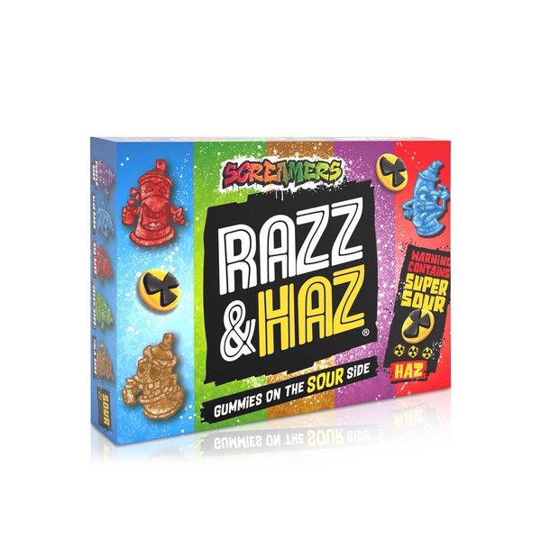 Zed Candy Screamers Razz and Haz Sour Gummy Candy 100g - Spinneys UAE