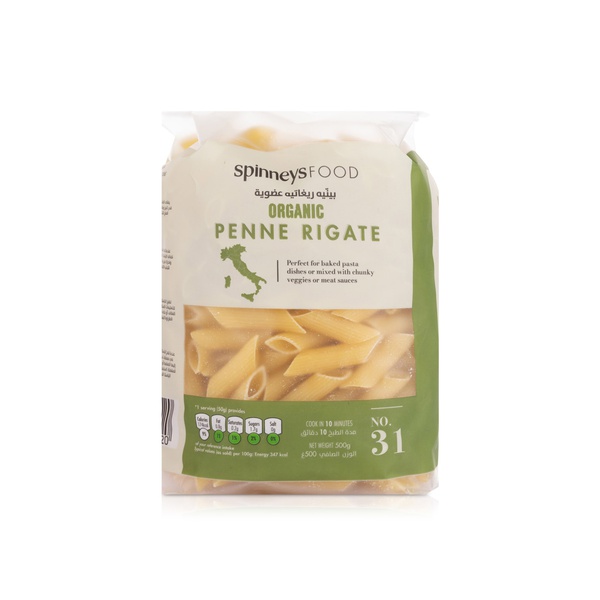 Spinneysfood Penne Rigate Organic 500g - Spinneys UAE