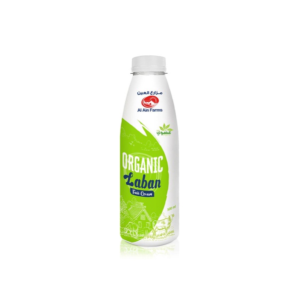 Al Ain Farms Organic Full Cream Laban 500ml - Spinneys UAE
