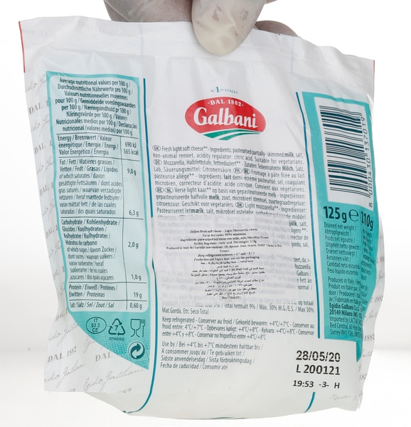 Galbani Mozzarella Light 125g - Spinneys UAE