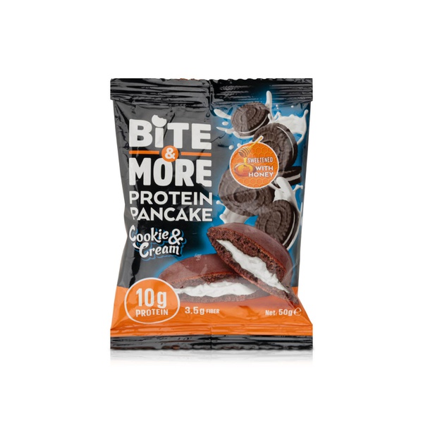 Bite & More Cookie Cream Protein Pancake 50g - Spinneys United Arab ...