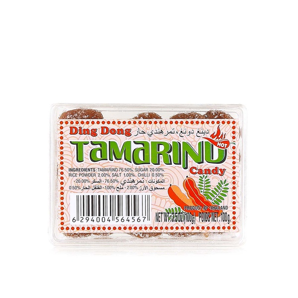 Ding Dong Hot Tamarind Candy 100g - Spinneys UAE
