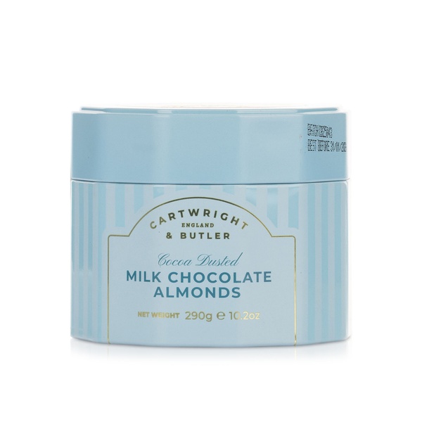 Cartwright & Butler Cocoa Dusted Milk Chocolate Almonds Tin 290g ...