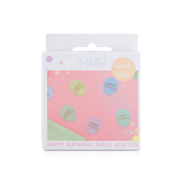 Hootyballoo Balloon Food Happy Birthday Table Scatter Pastel 10g ...