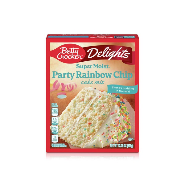 Betty Crocker Super Moist Party Rainbow Chip Cake Mix 375g - Spinneys ...