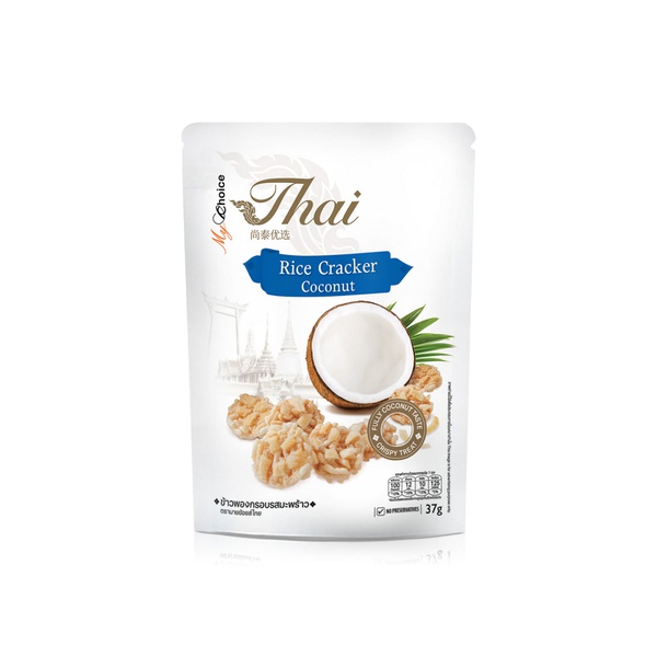 My Choice Thai Rice Cracker Coconut 37g - Spinneys United Arab Emirates