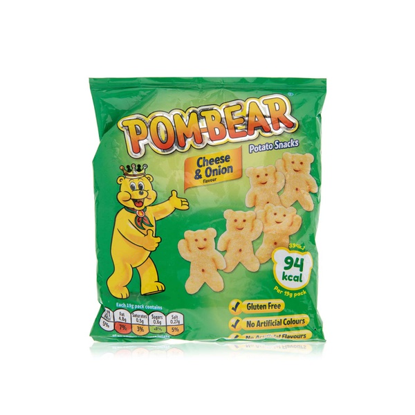 Pom Bear Cheese and Onion Potato Snacks 19g - Spinneys UAE