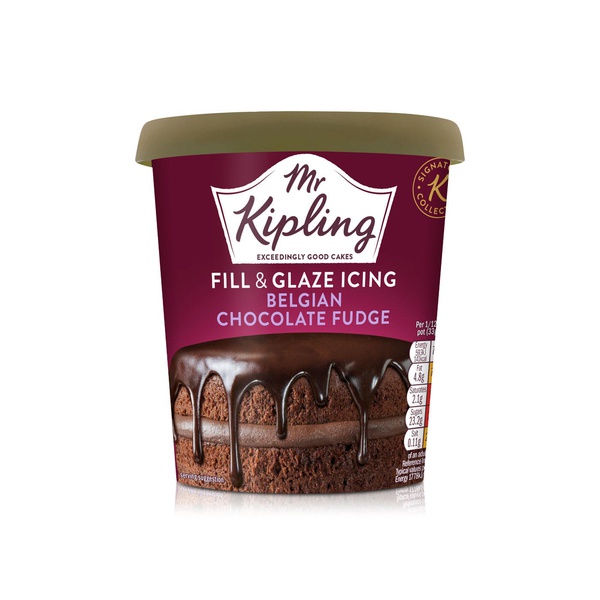 Mr Kipling belgian chocolate fudge fill & glaze icing 400g - Spinneys UAE