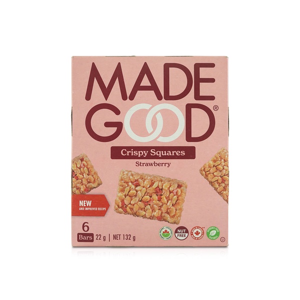 Made Good Strawberry Crispy Squares 6 Pack 132g - Spinneys UAE