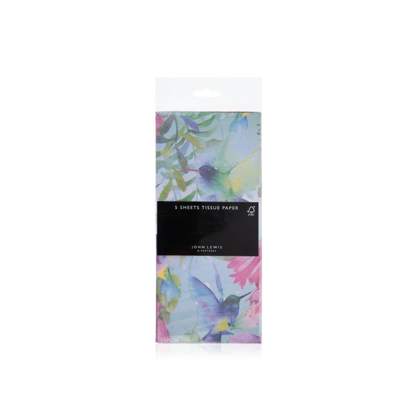 John Lewis Tissue Paper Hummingbird Design Pack of 5 - Spinneys United ...