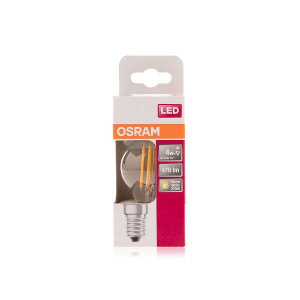 Osram LED Fancy Round Filament 4w 470 litrem Ww E14 Light Globe price in UAE | Spinneys UAE ...