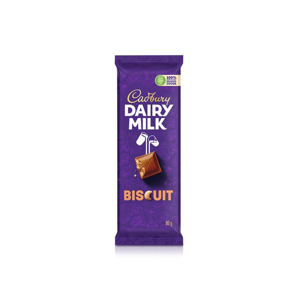 Cadbury Dairy Milk Biscuit 80g - Spinneys United Arab Emirates