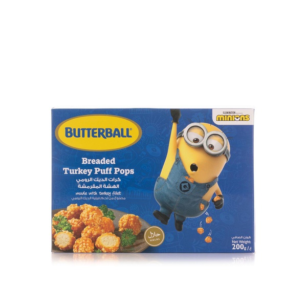 Butterball Frozen X Minions Breaded Turkey Puff Pops 200G price in UAE ...