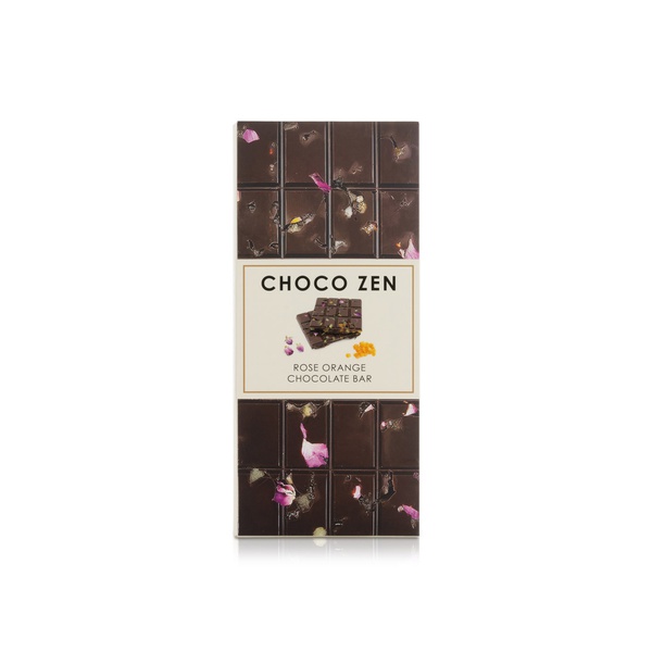 Choco Zen Rose Orange Chocolate Bar 130g - Spinneys UAE