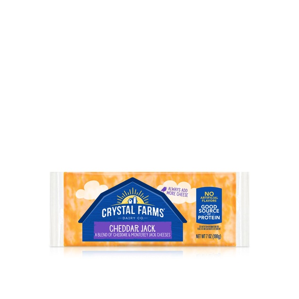 Crystal Farms Cheddar Jack Cheese Block 198g - Spinneys United Arab ...