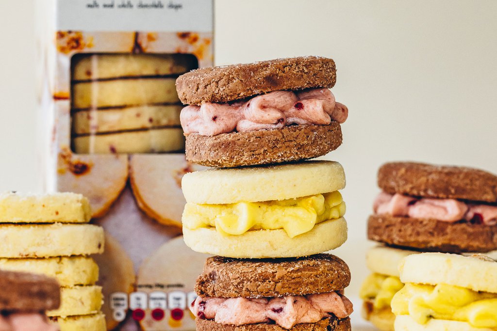 Melting moments with passionfruit and raspberry jam icing recipe ...