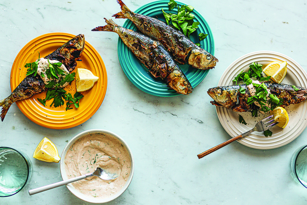 BBQ sardines with tarator sauce recipe - Spinneys UAE