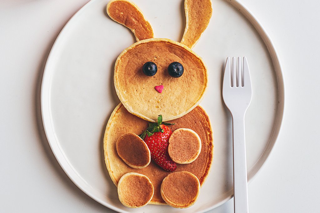 Bunny breakfast pancakes recipe