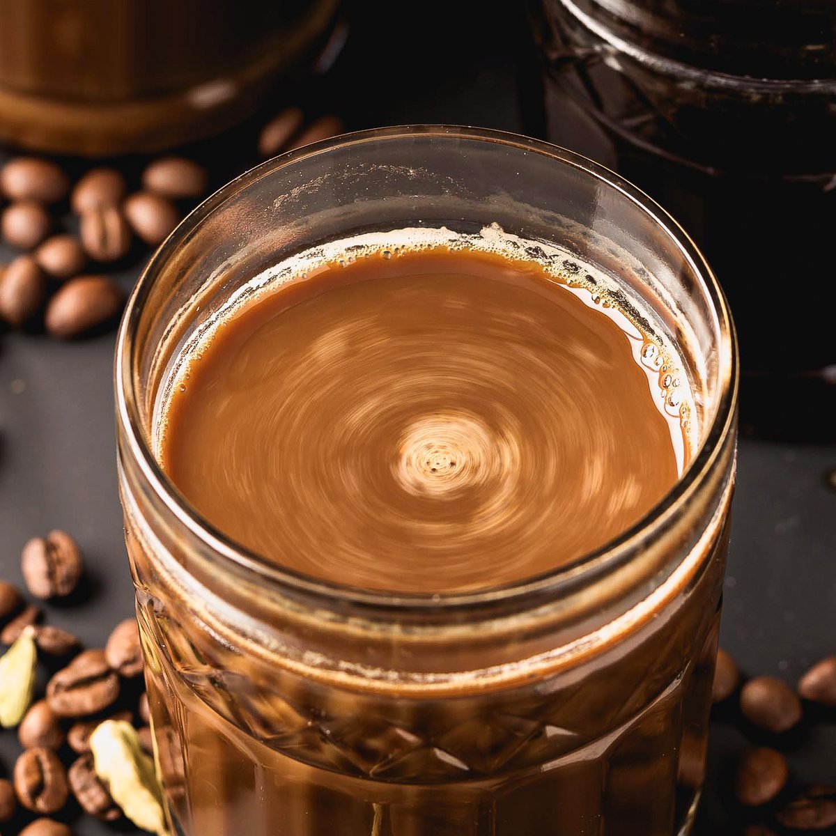 Cold brew cocoa cardamom coffee