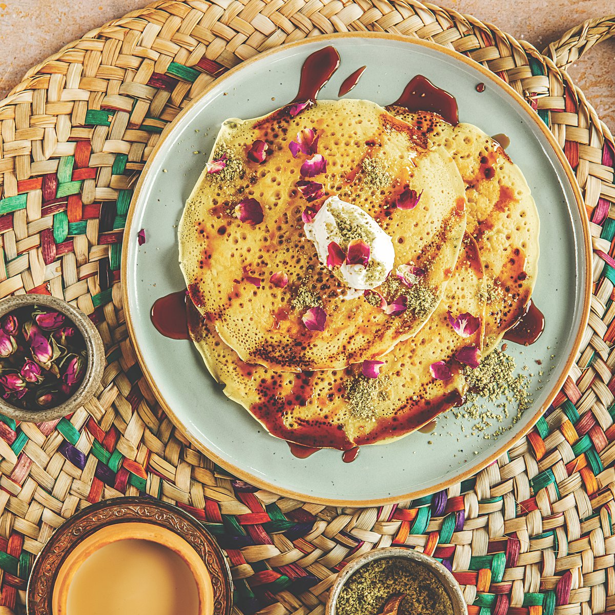 CHEBAB (Emirati saffron pancakes) recipe
