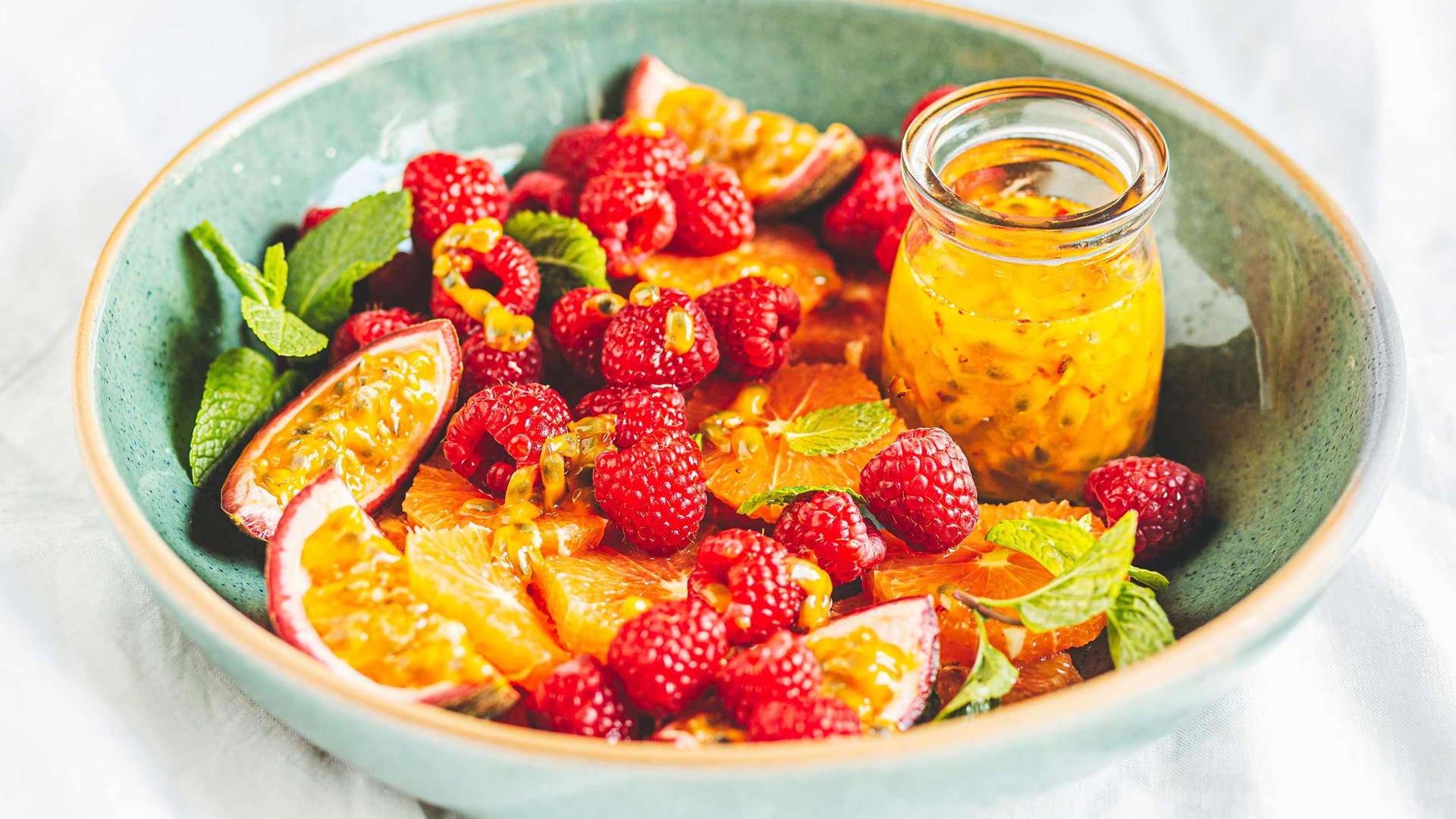 Chilli and passion fruit salad recipe