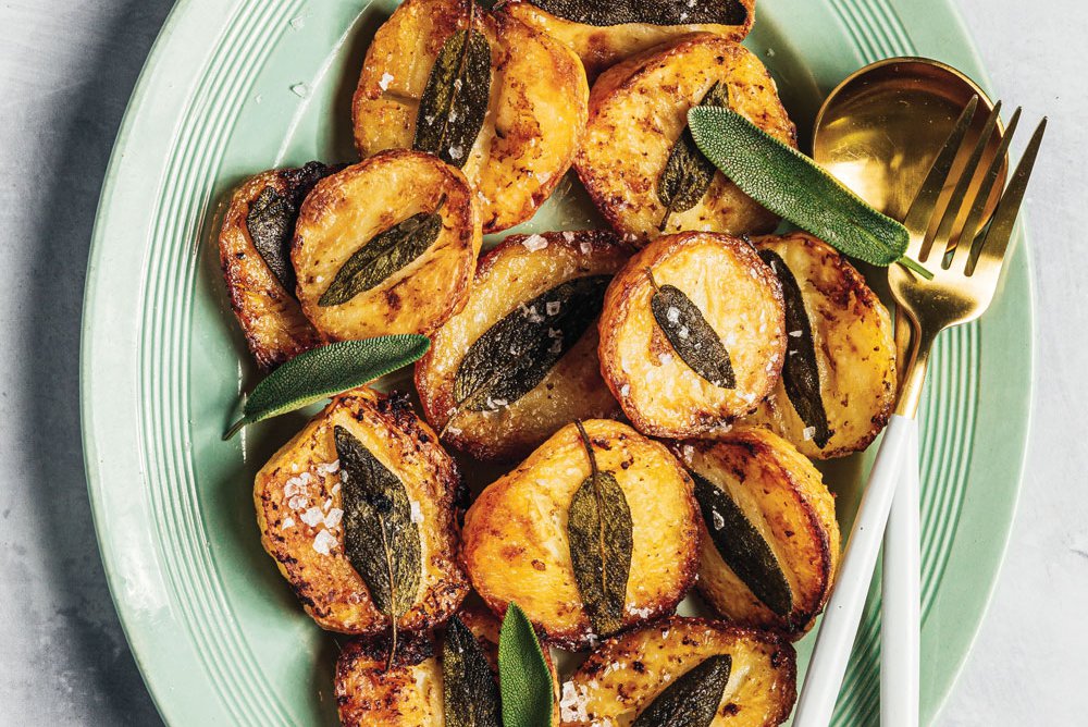 Crispy sage and lemon roasted potatoes recipe - Spinneys UAE