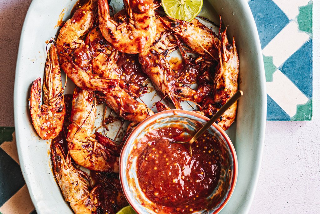 Tamarind marinated prawns recipe