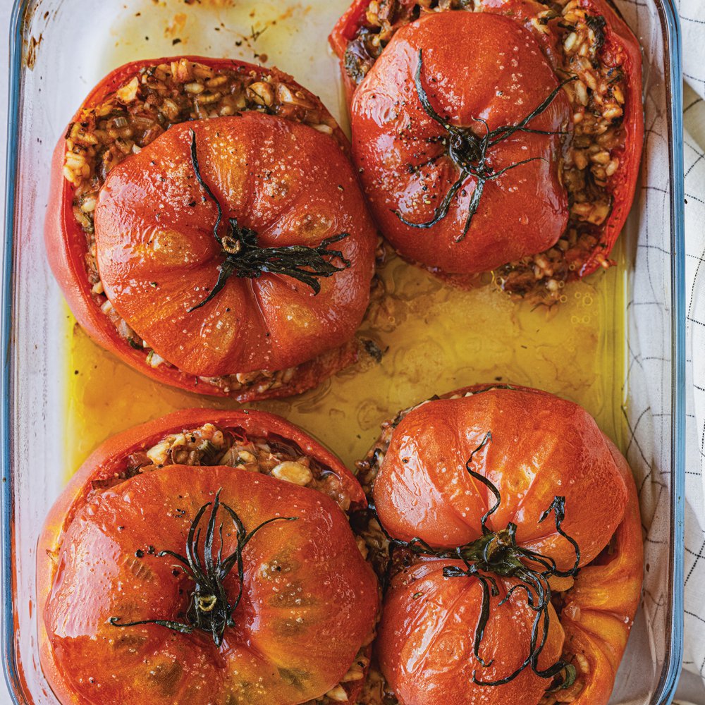 Greek-style stuffed tomatoes recipe - Spinneys UAE