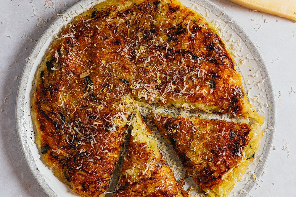 Herby lemon frico Friulano recipe - Spinneys UAE