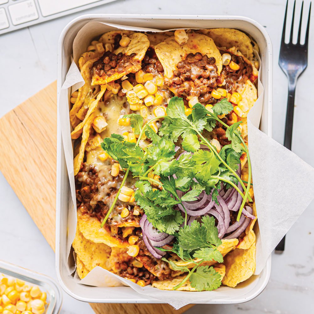 Lentil-loaded microwave nachos recipe - Spinneys UAE