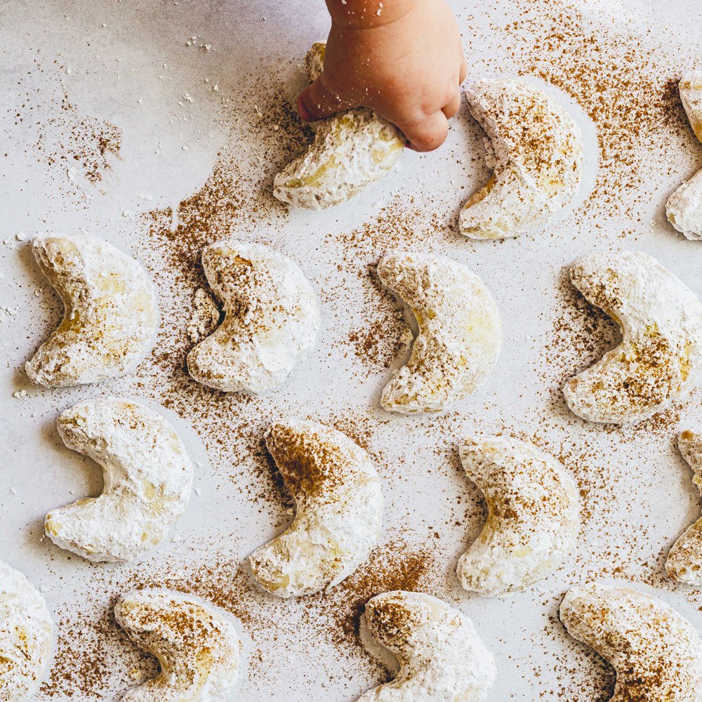 Moroccan almond and chai crescent Eid cookies recipe - Spinneys UAE