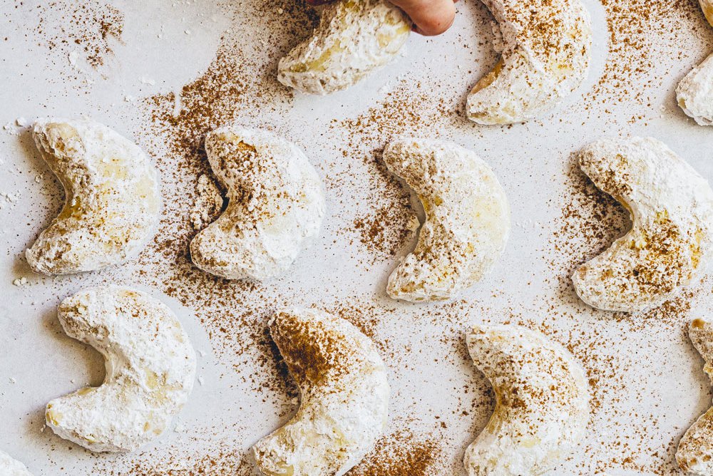 Moroccan almond and chai crescent Eid cookies recipe - Spinneys United ...