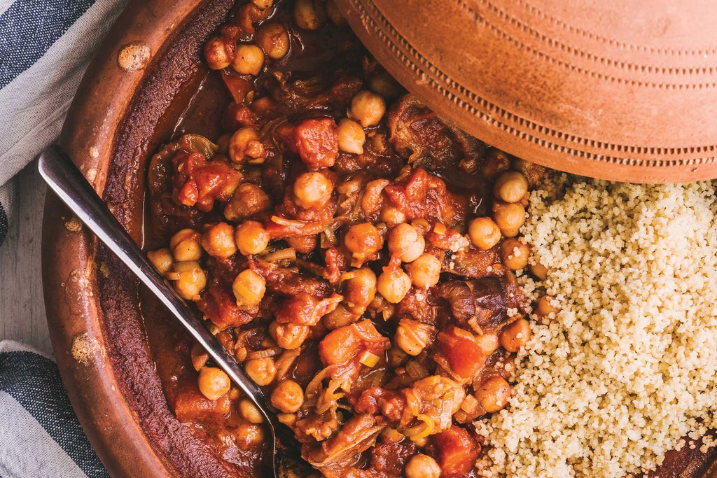 Moroccan tomato and chickpea tajine recipe