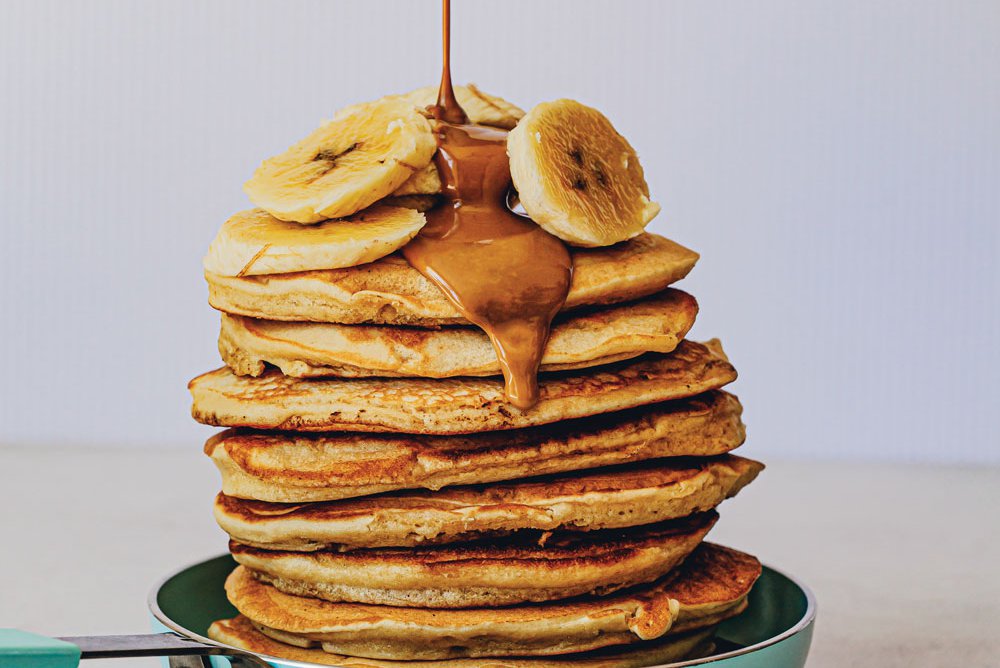 Biscoff banana American pancake stack recipe - Spinneys UAE