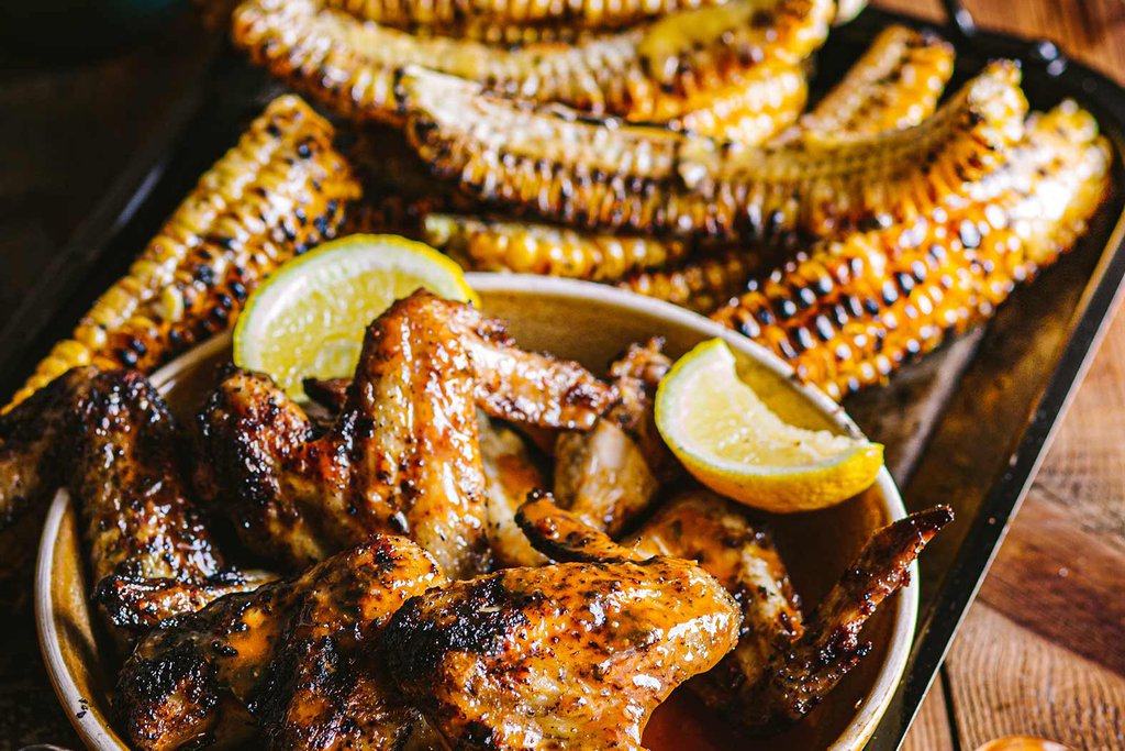 Peri peri chicken with corn riblets and lime recipe - Spinneys UAE