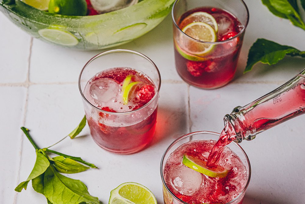 Raspberry and lime punch recipe - Spinneys United Arab Emirates