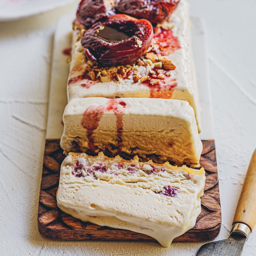 Roasted plum semifreddo recipe - Spinneys UAE