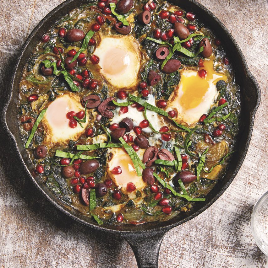 Dina Macki's spinach and coconut shakshuka recipe - Spinneys United ...