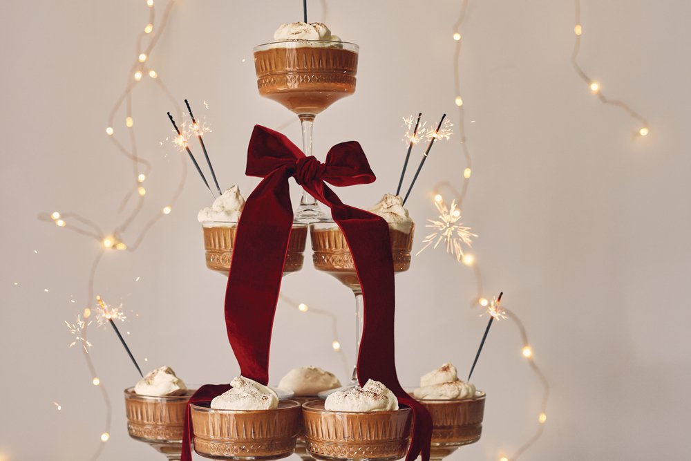 Espresso chocolate mousse coupe tower with cardamom cream recipe ...