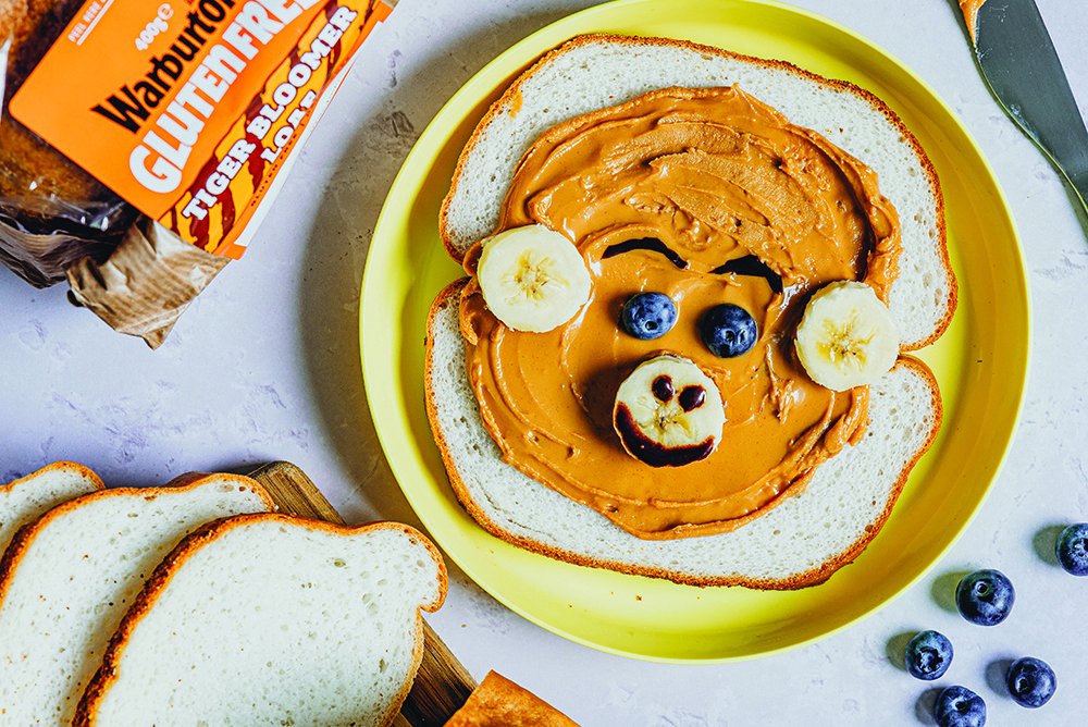 Peanut butter and banana monkey face open sandwiches recipe - Spinneys ...