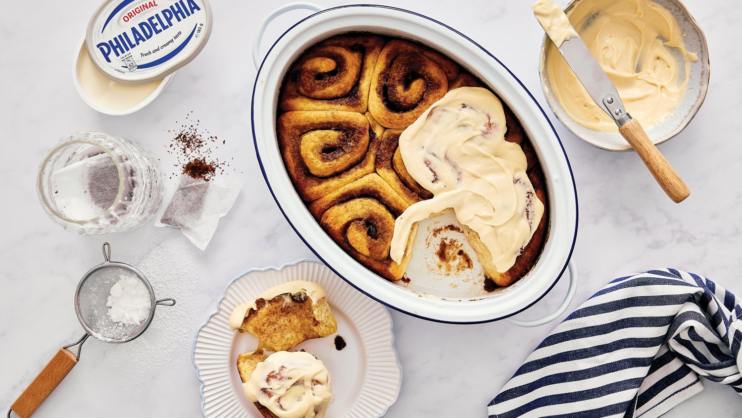 Rooibos Chelsea buns with cream cheese icing recipe - Spinneys UAE