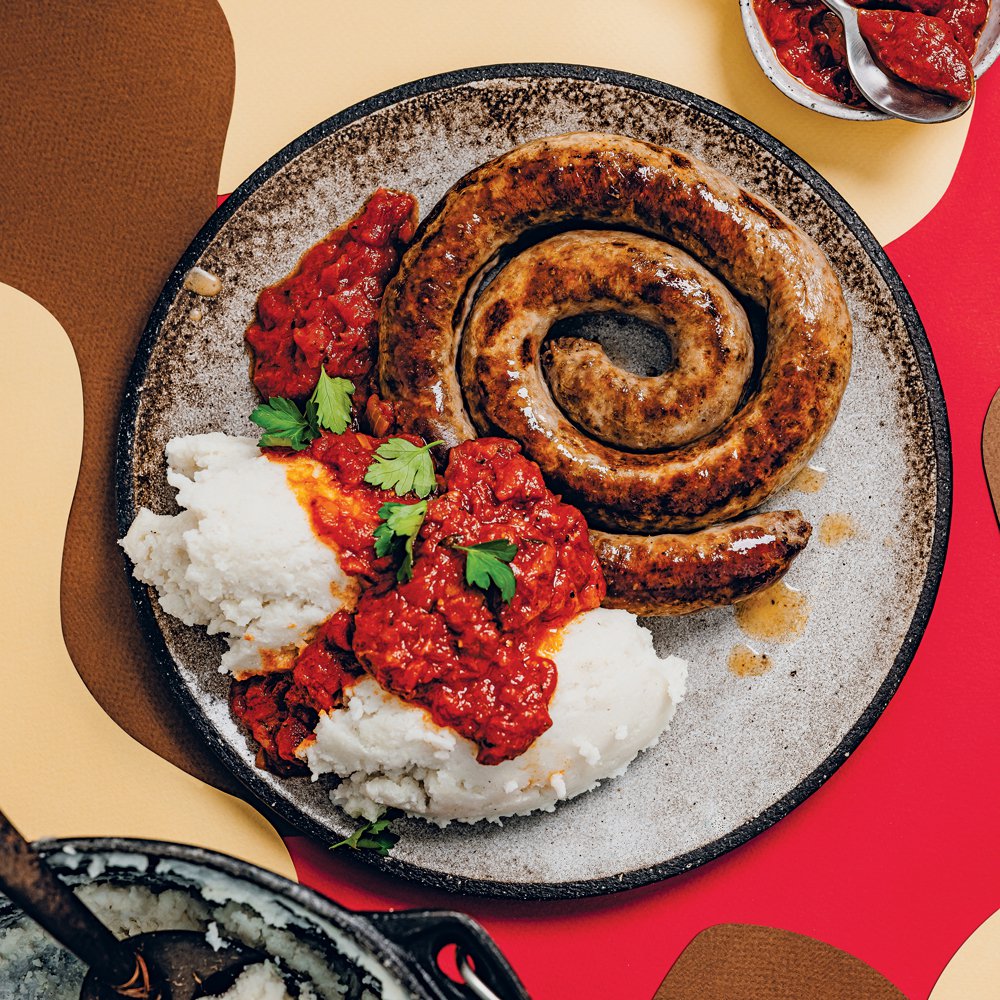 Stywe pap with boerewors and smoor recipe - Spinneys UAE