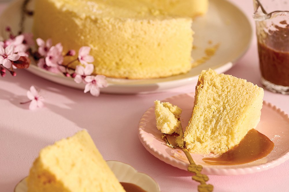 Vanilla cotton cheesecake with soya sauce caramel recipe - Spinneys ...