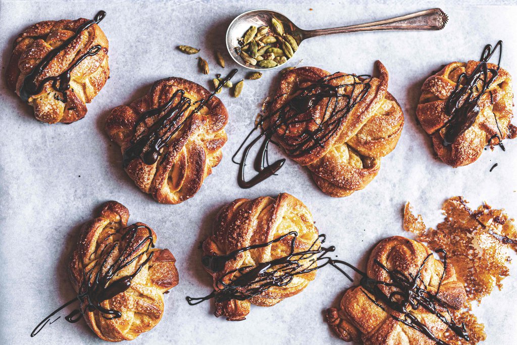 Sticky Swedish cardamom buns recipe