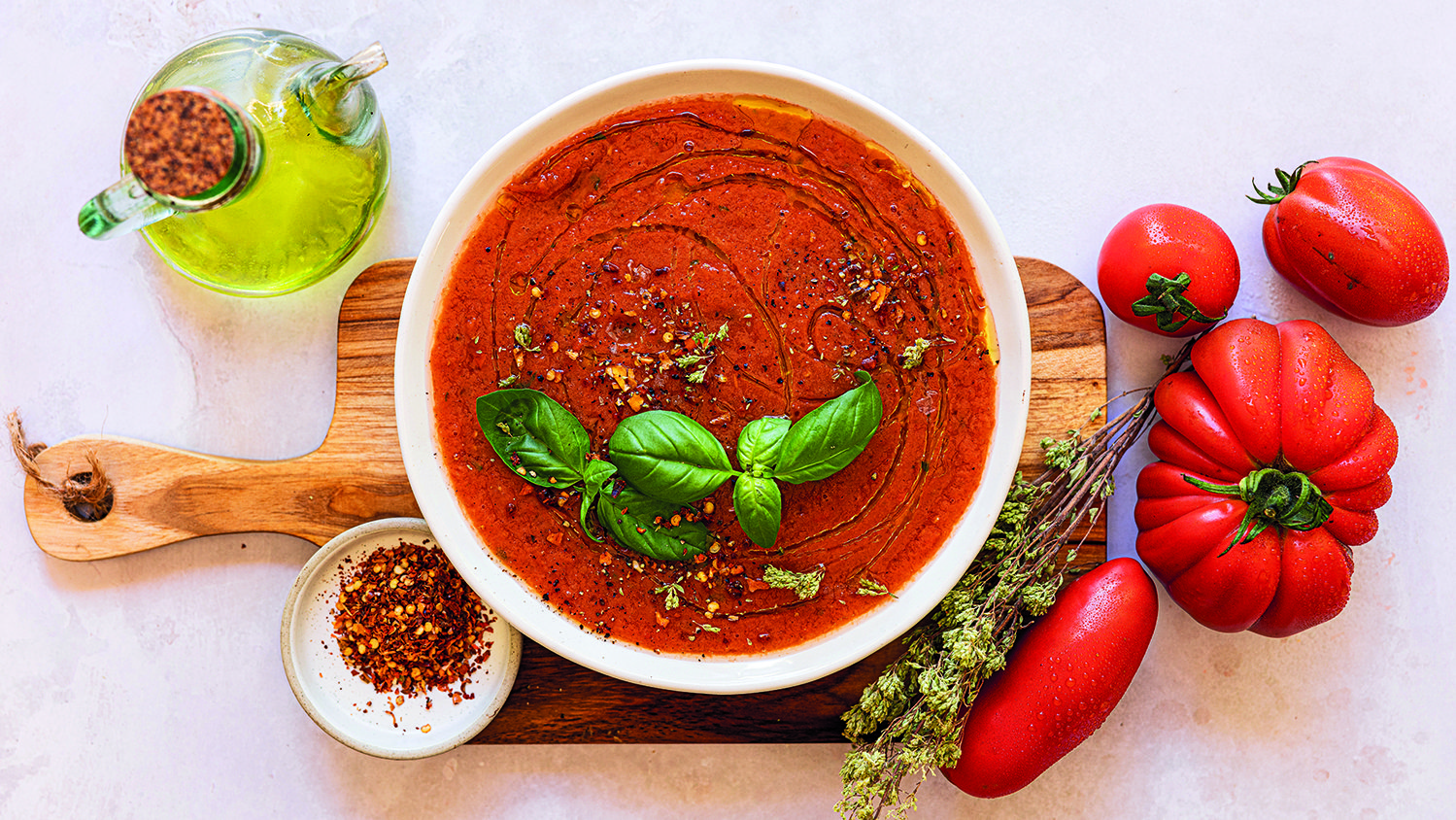 Roasted tomato and basil soup recipe - Spinneys UAE
