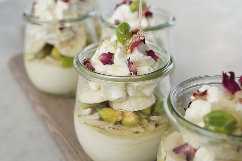 Chef Wadad Zarzour’s honey and semolina pudding | Layali lubnan