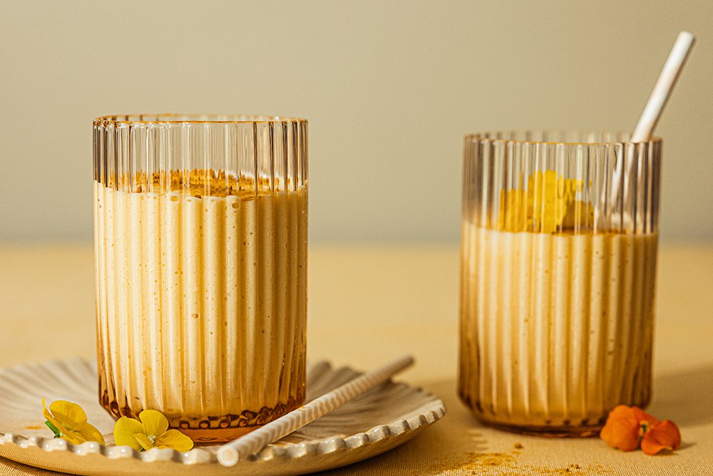 Yoghurt and turmeric mango lassi with kefir recipe - Spinneys UAE