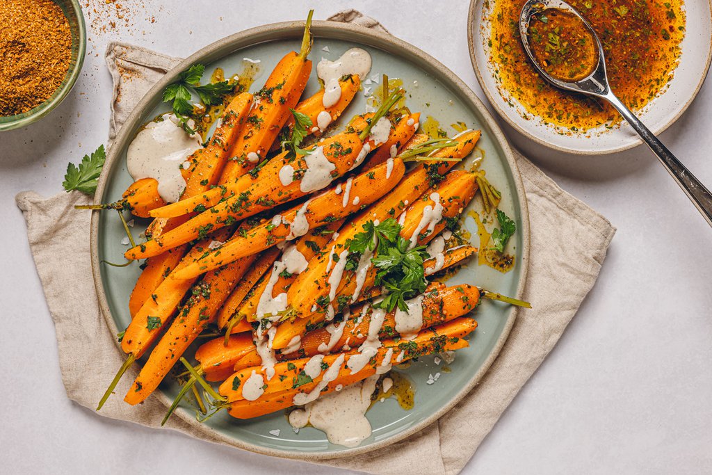 Moroccan carrot salad with hummus dressing recipe - Spinneys United ...